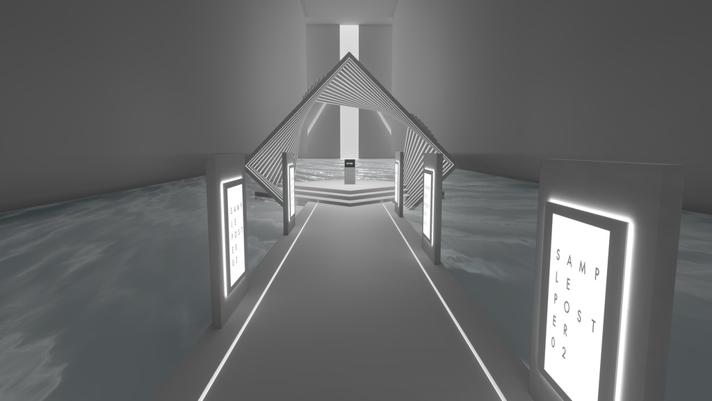 3Dモデル [イベント会場 H2] - ねこやま君 - BOOTH