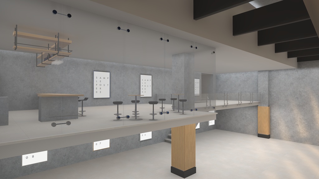 3Dモデル [イベント会場 H5] - ねこやま君 - BOOTH