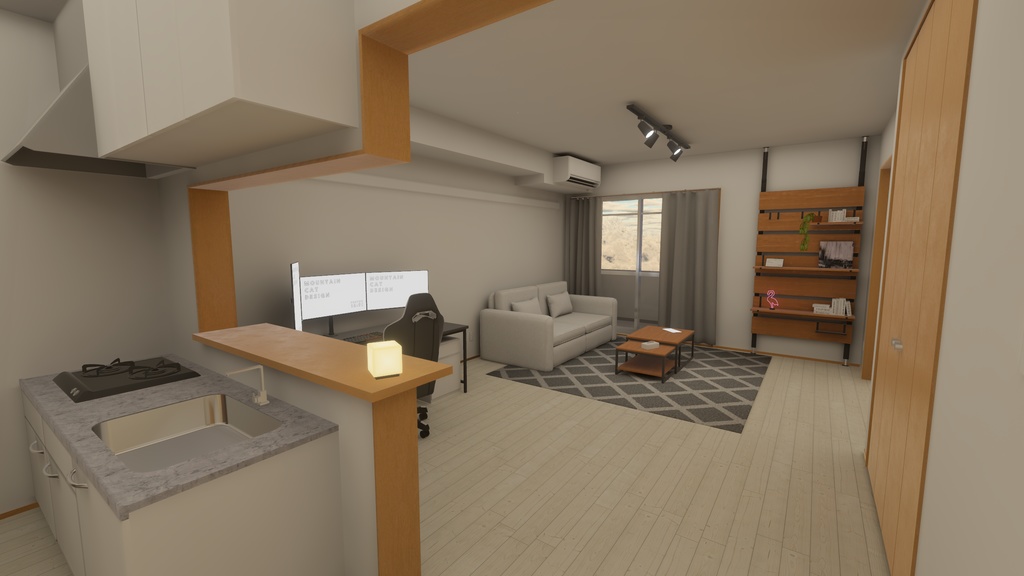 3Dモデル [1LDK Room] - ねこやま君 - BOOTH