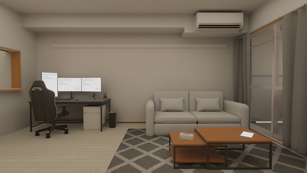 3Dモデル [1LDK Room] - ねこやま君 - BOOTH