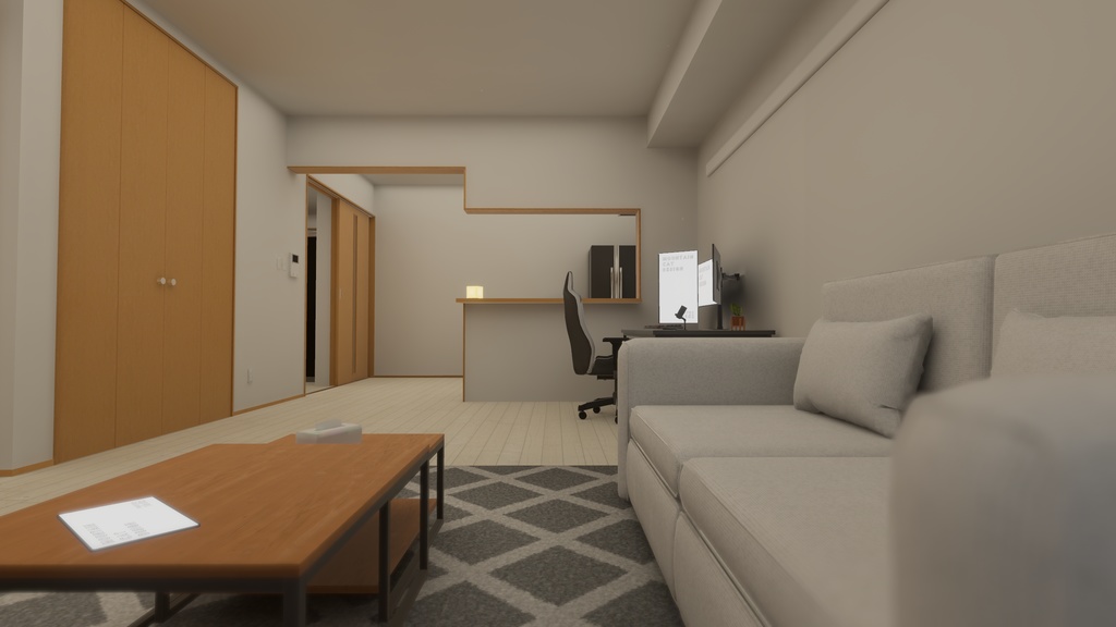 3Dモデル [1LDK Room] - ねこやま君 - BOOTH