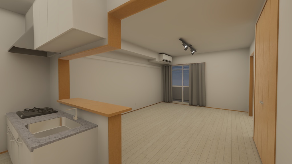 3Dモデル [1LDK Room] - ねこやま君 - BOOTH