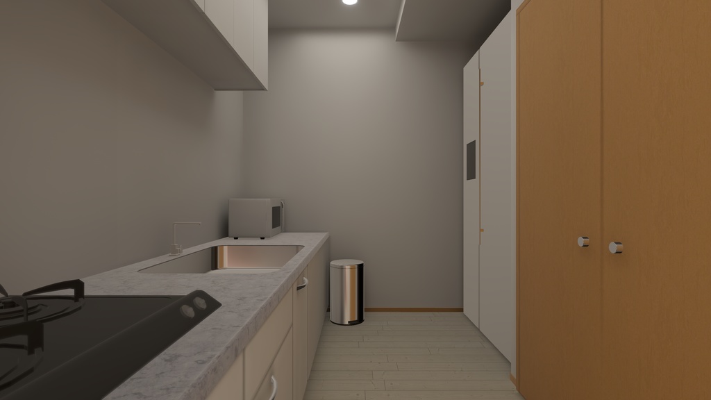 3Dモデル [2DK Room] - ねこやま君 - BOOTH