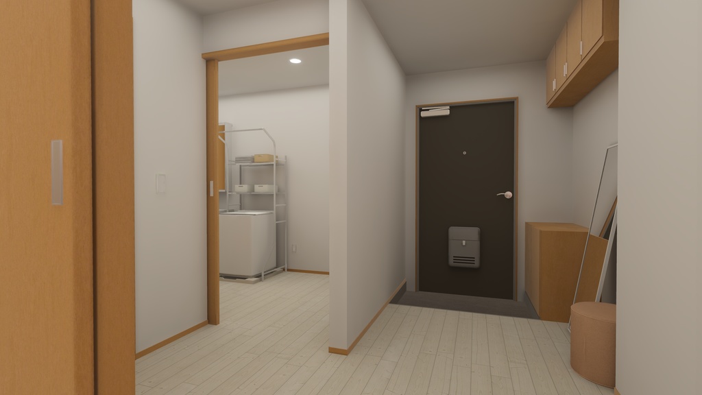 3Dモデル [2DK Room] - ねこやま君 - BOOTH