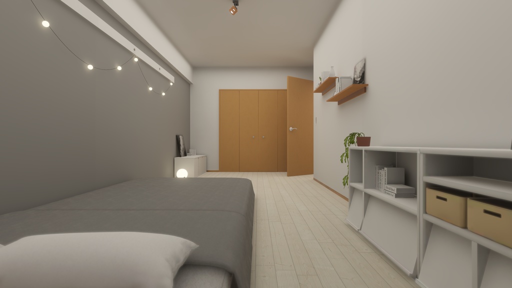 3Dモデル [2DK Room] - ねこやま君 - BOOTH