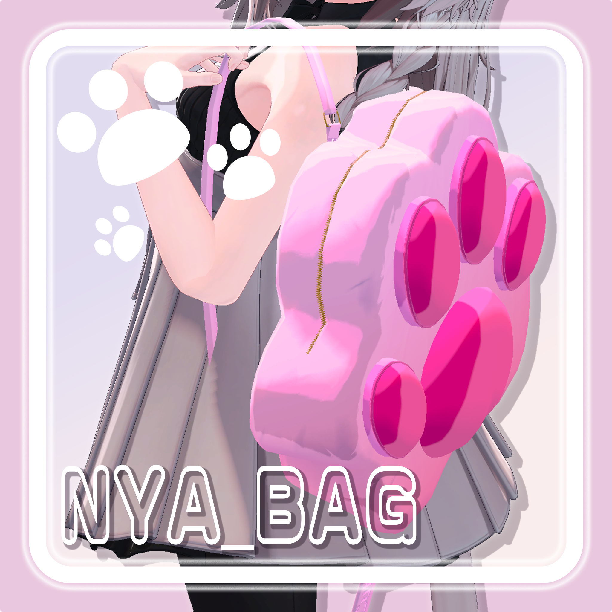 【VRCAccessory】NYA_BAG/にゃんこバッグ - Cute4ggress1on - BOOTH