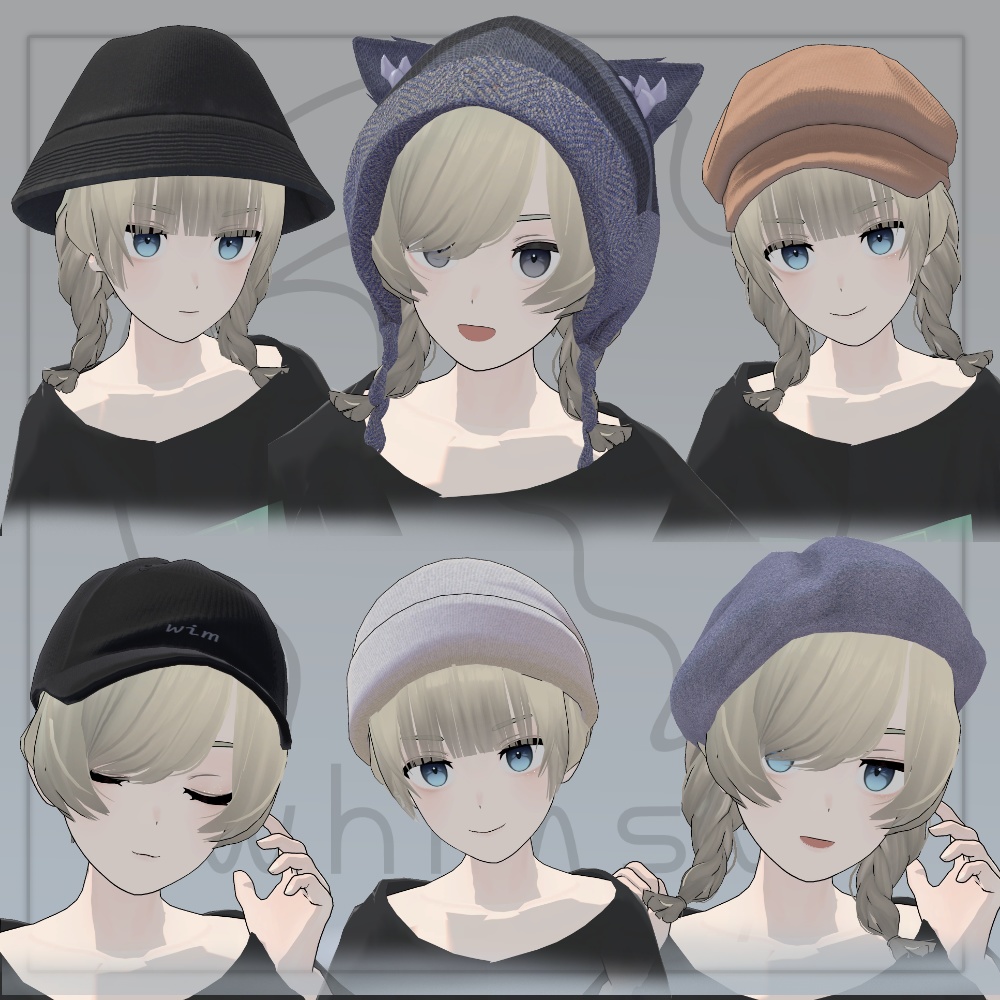 10 avatars supported] 36 patterns with 6 different hats and multiple ...