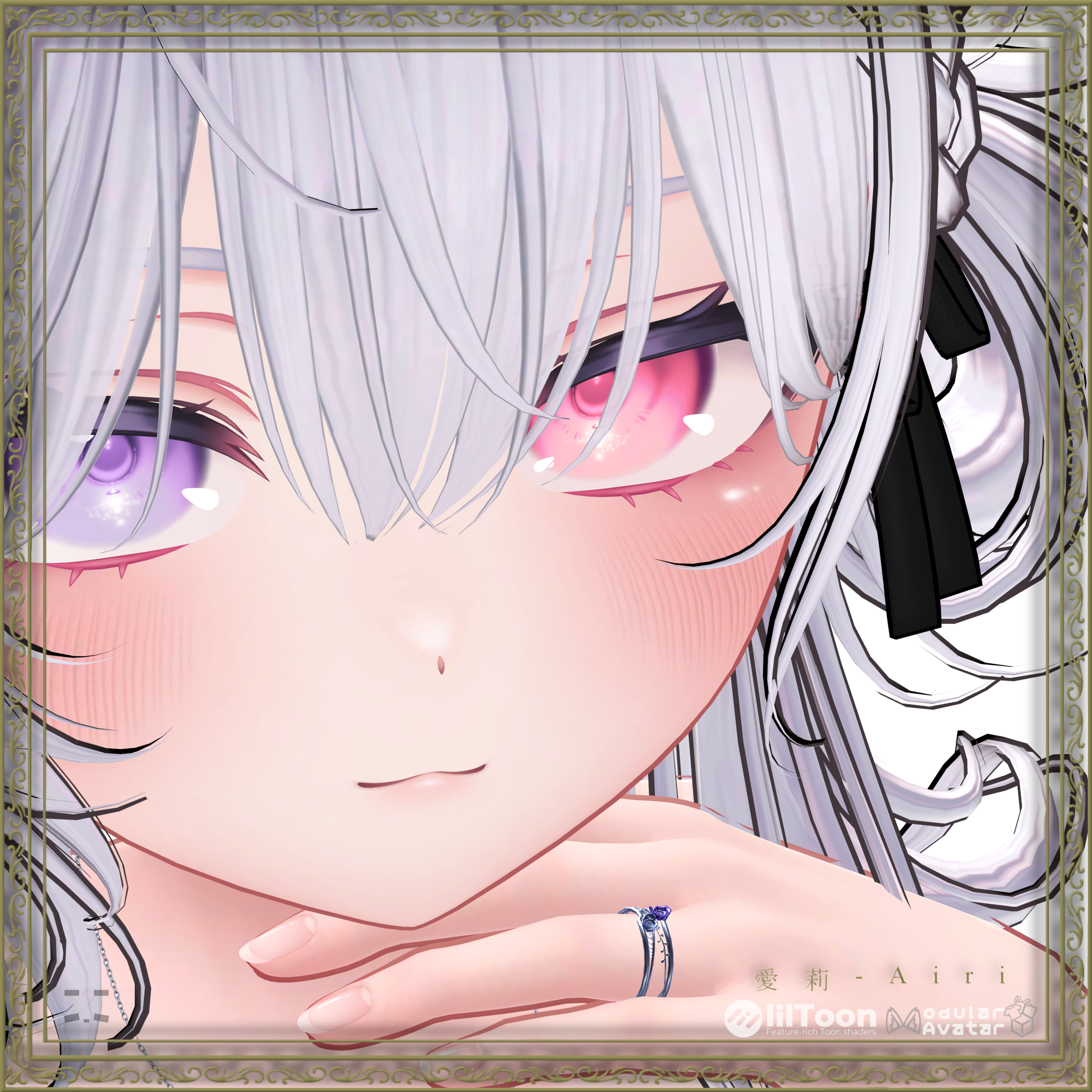 💍VRChat accessory💍 🌹Twin Rose🌹【10Color×5Color 18Avatar対応】 - Best Place ...