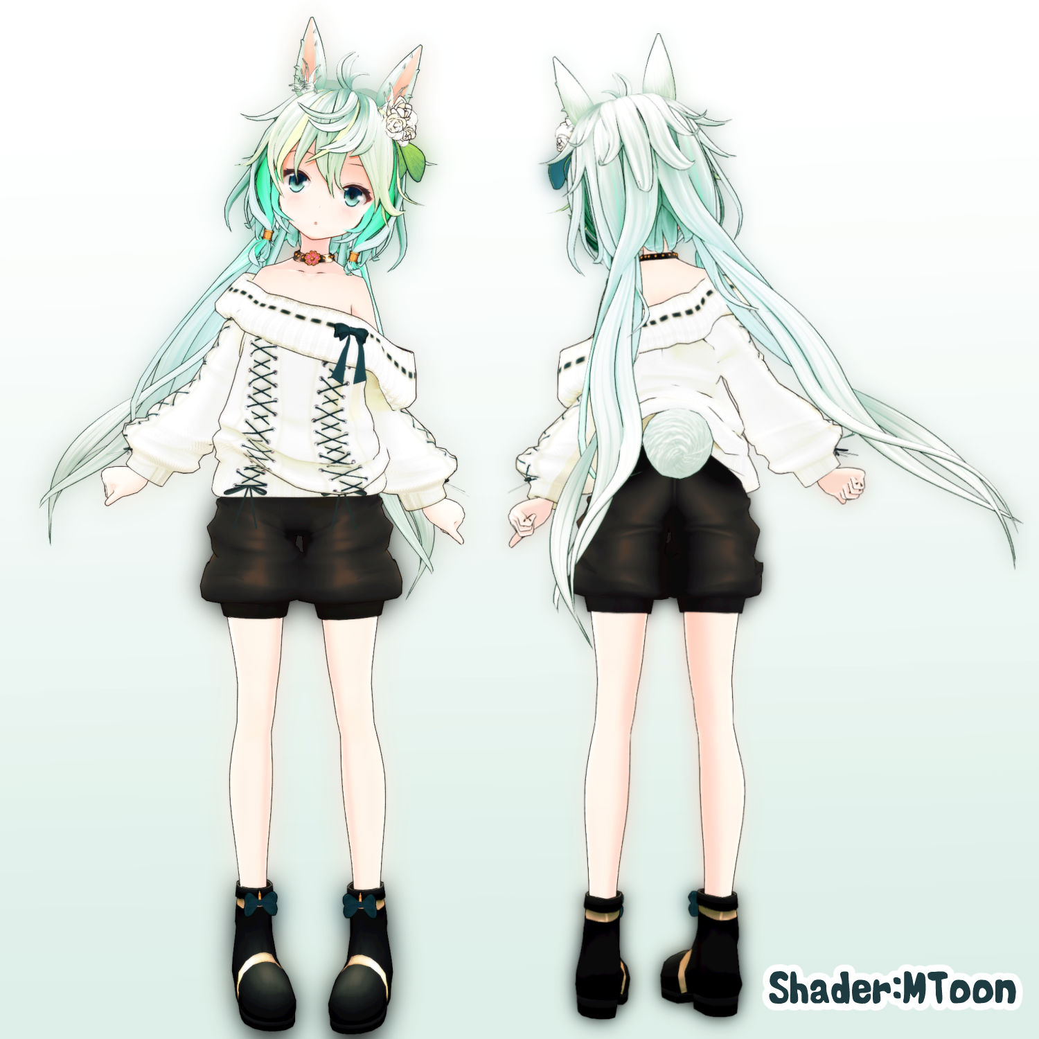 オリジナル3Dモデル：Shiro-Chan-S【パーフェクトシンクVRM/VRChat】 - ENDO WORKS - BOOTH