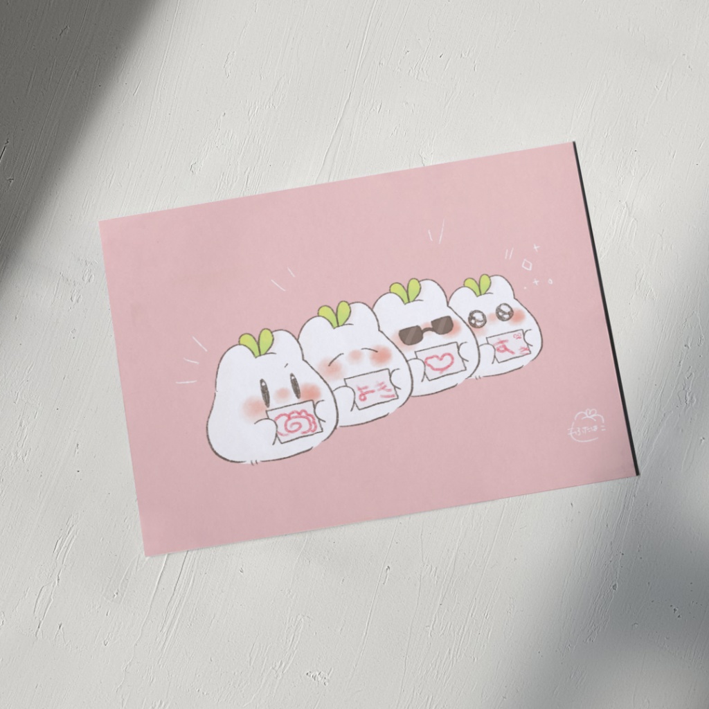 【ポストカード】フリップもふぅ - 妖精のもふぅ -fairy mofu- - BOOTH