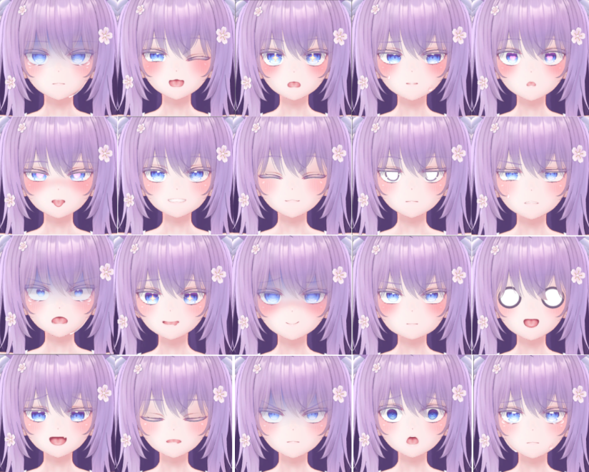 萌える大人の顔と表情 -Moe Mature Face and Expressions