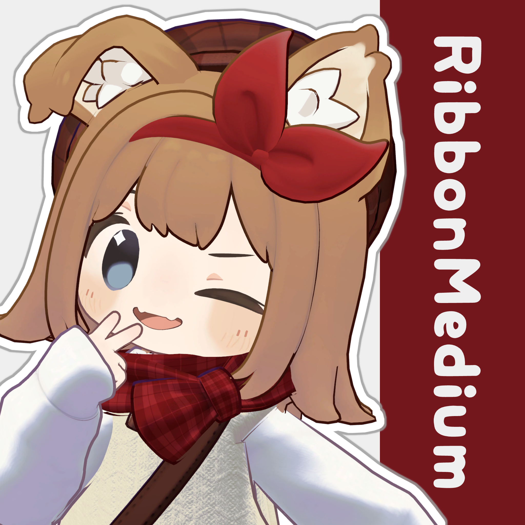 【髪型】RibbonMedium（まめひなた対応） - AOS Sewing Sec. - BOOTH