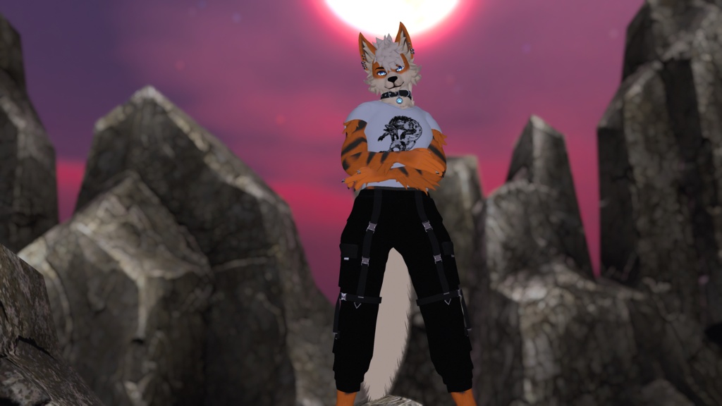Legendary Fire Dog Texture [FoxiPaws Archer VRChat Furry] 伝説の火の犬のテクスチャ ...