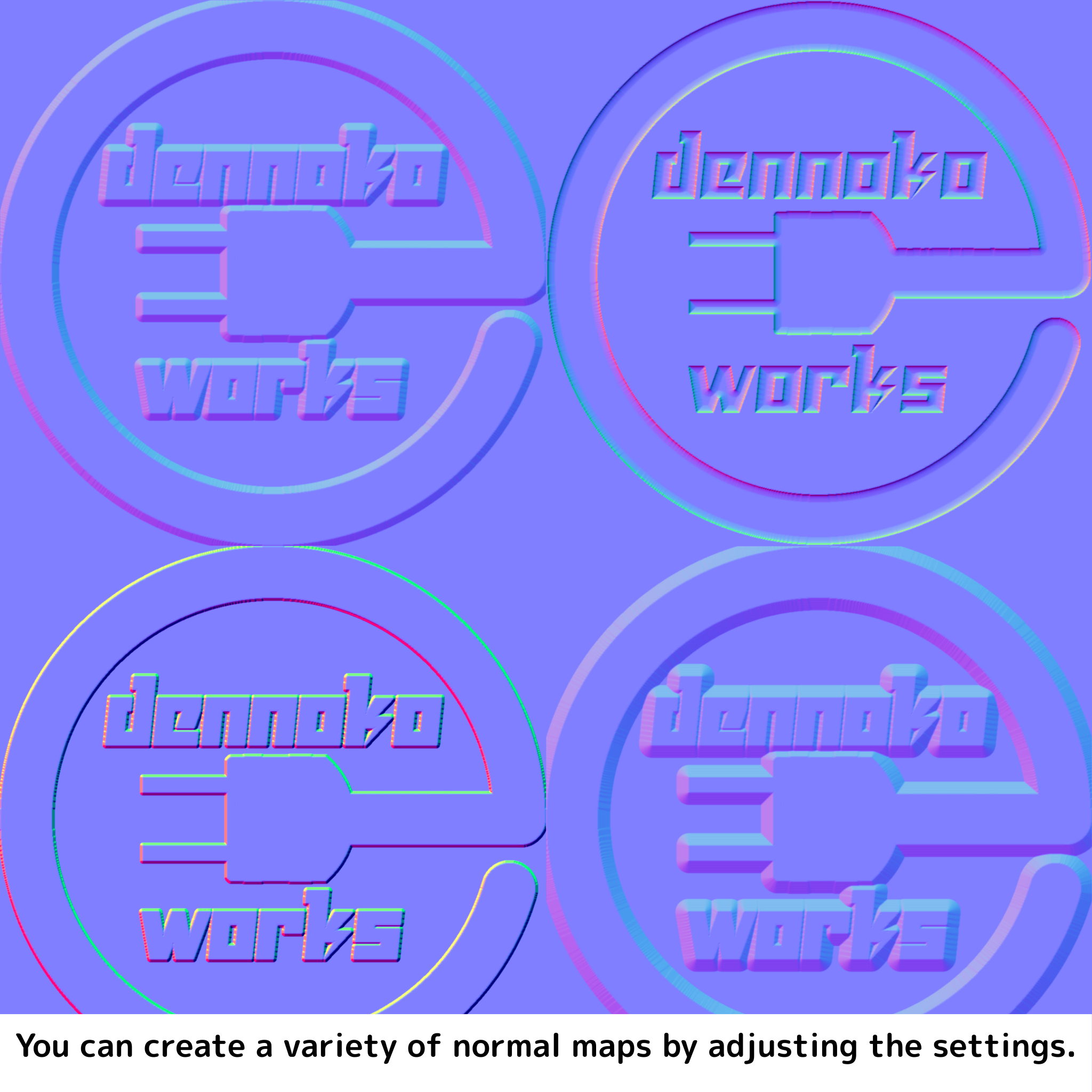 【English version】Normal map generator - dennokoworks - BOOTH