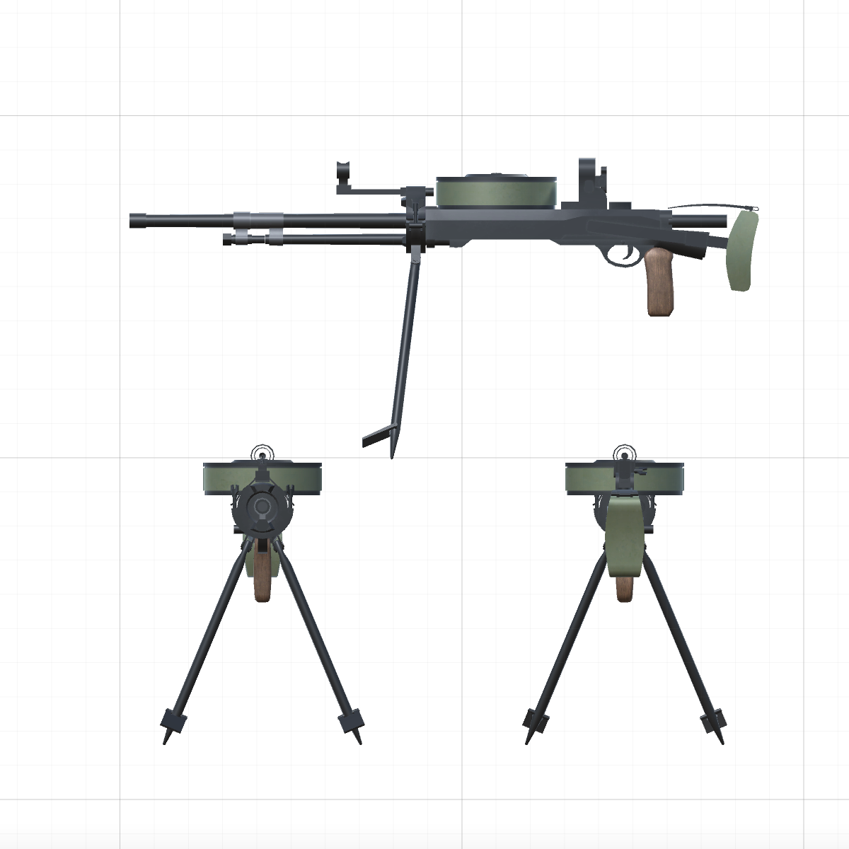 DT_Tank_Machinegun (FBXファイル) 8432 - 柚木零の店 - BOOTH