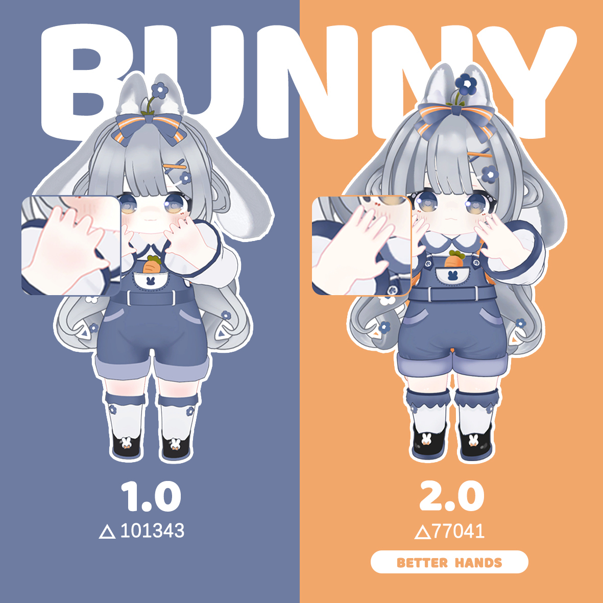 【BUNNY】VRChat向オリジナル3Dモデル#lucky3D - LUCKY FAFA - BOOTH