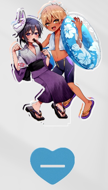 両面アクリルスタンド(夏ver)【15cm】 - こねこ組の売店 - BOOTH