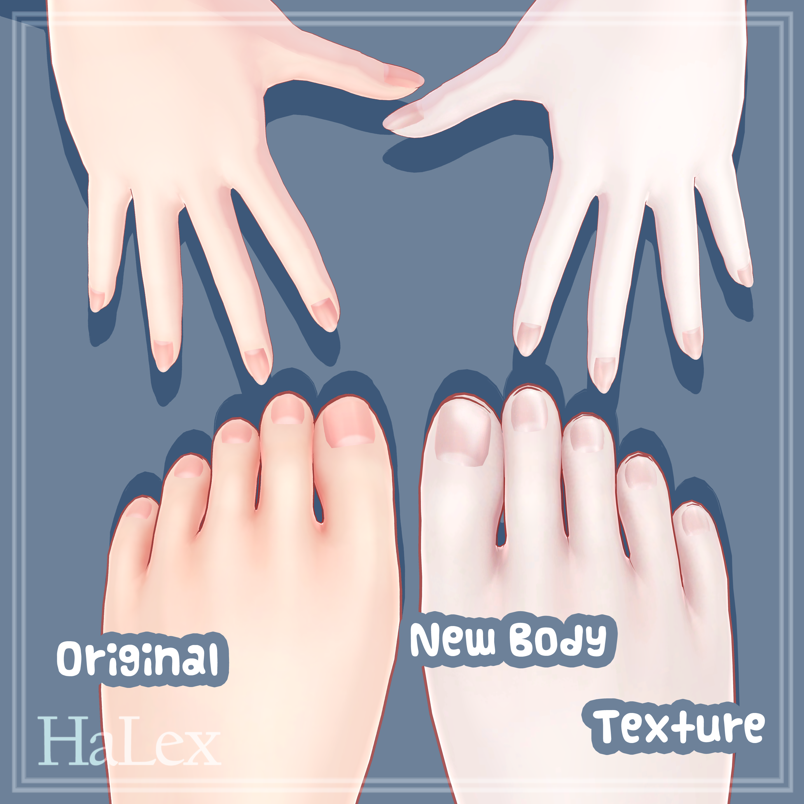 🌕「Velle 用」🌕 Moon Make Up & Eyes & Body Texture - Halex - BOOTH