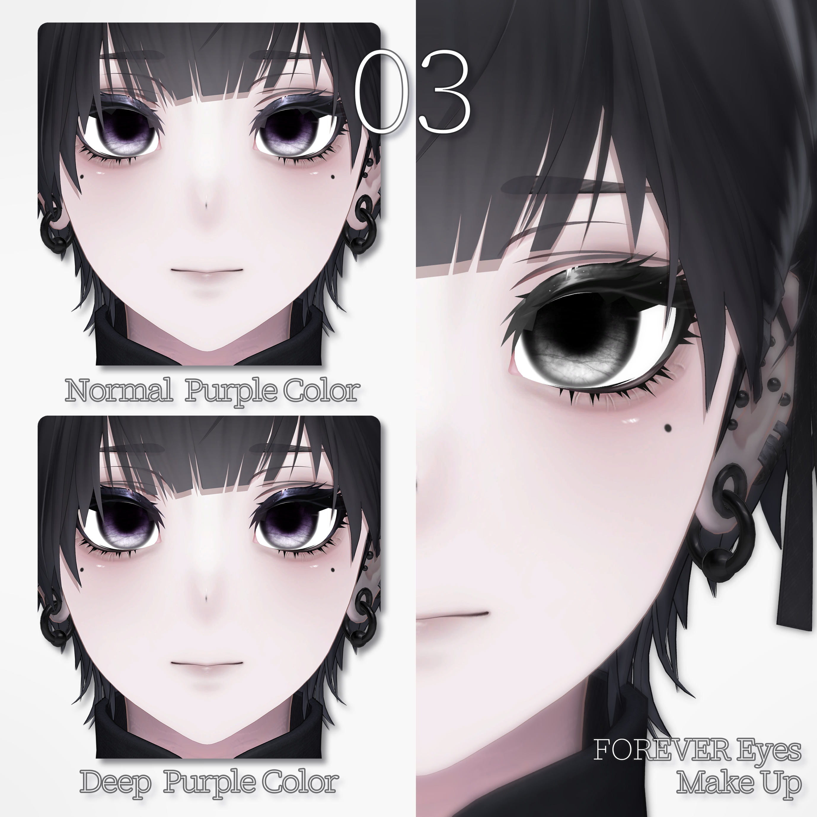 【SALE】 🖤「泣夜専用」🖤 Nakiya Textures FullPack (2 Eyes, MakeUp, Body, Tongue ...
