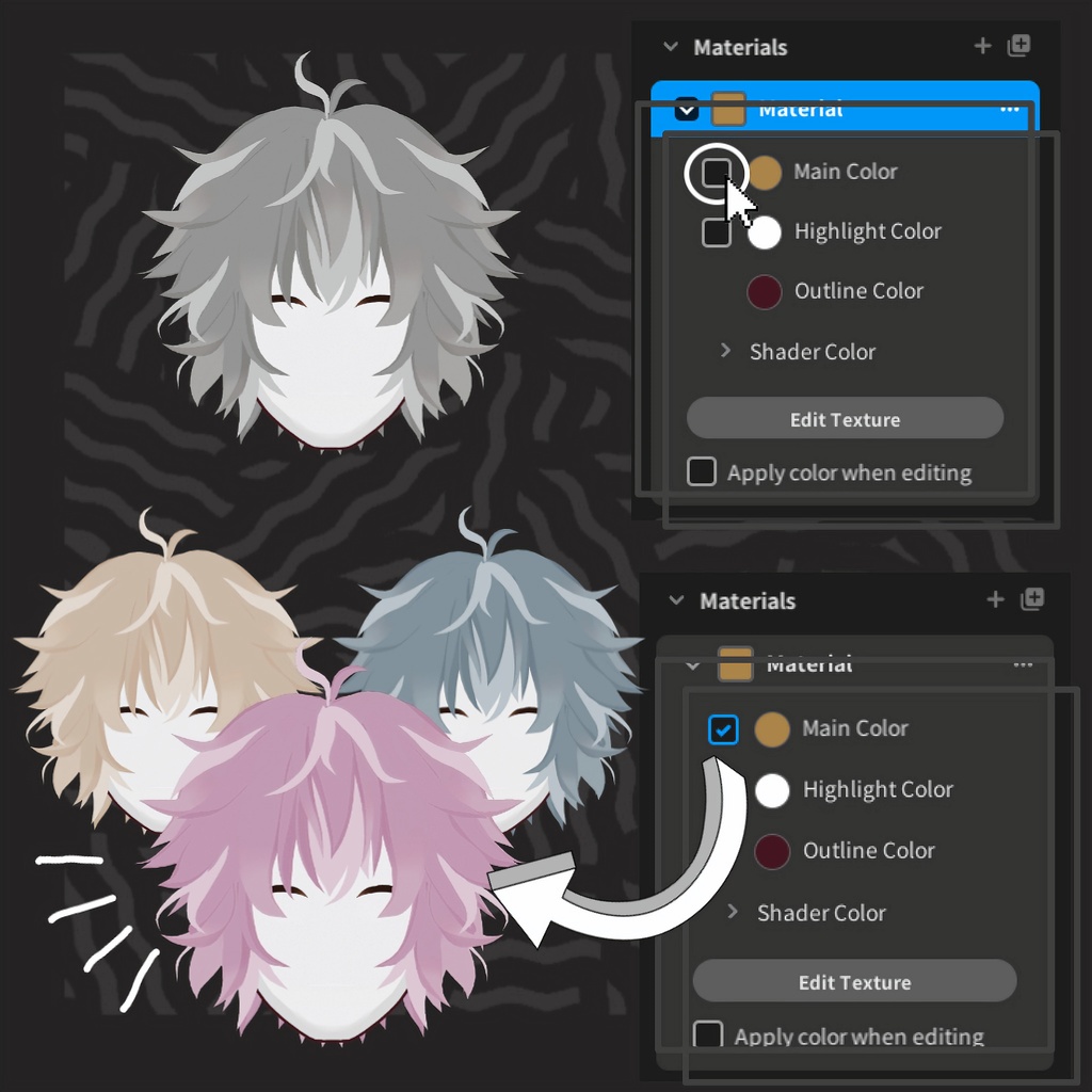 | 𝐕𝐑𝐎𝐈𝐃 | Short Hair #1 - Fanchski - BOOTH