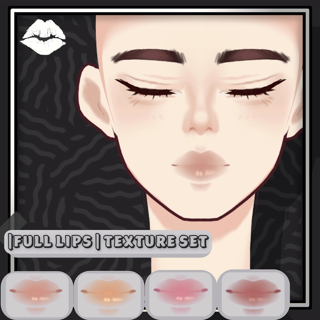 | 𝐕𝐑𝐎𝐈𝐃 | Lips Texture- Full Lips - Fanchski - BOOTH