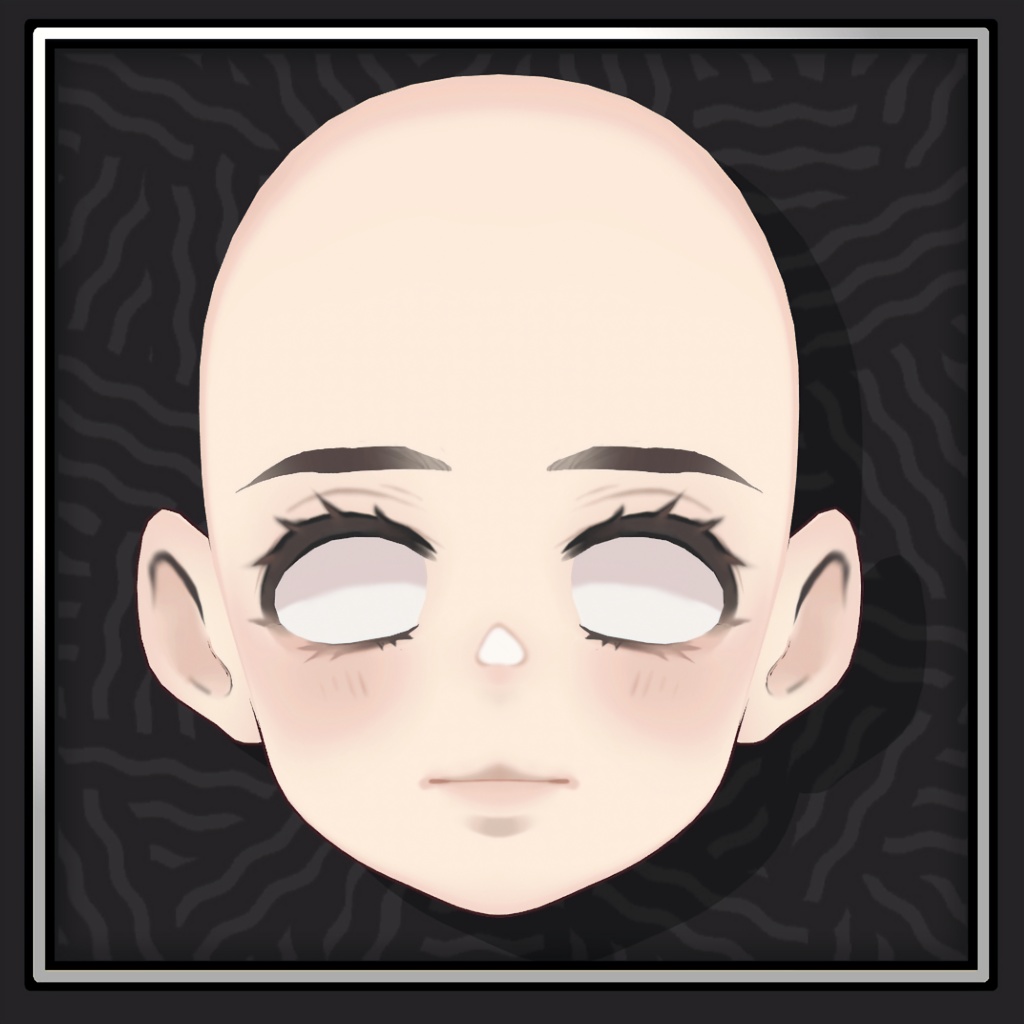 | 𝐕𝐑𝐎𝐈𝐃 | Full Face Texture #1 (+Eyebrows,Eyeliner) - Fanchski - BOOTH