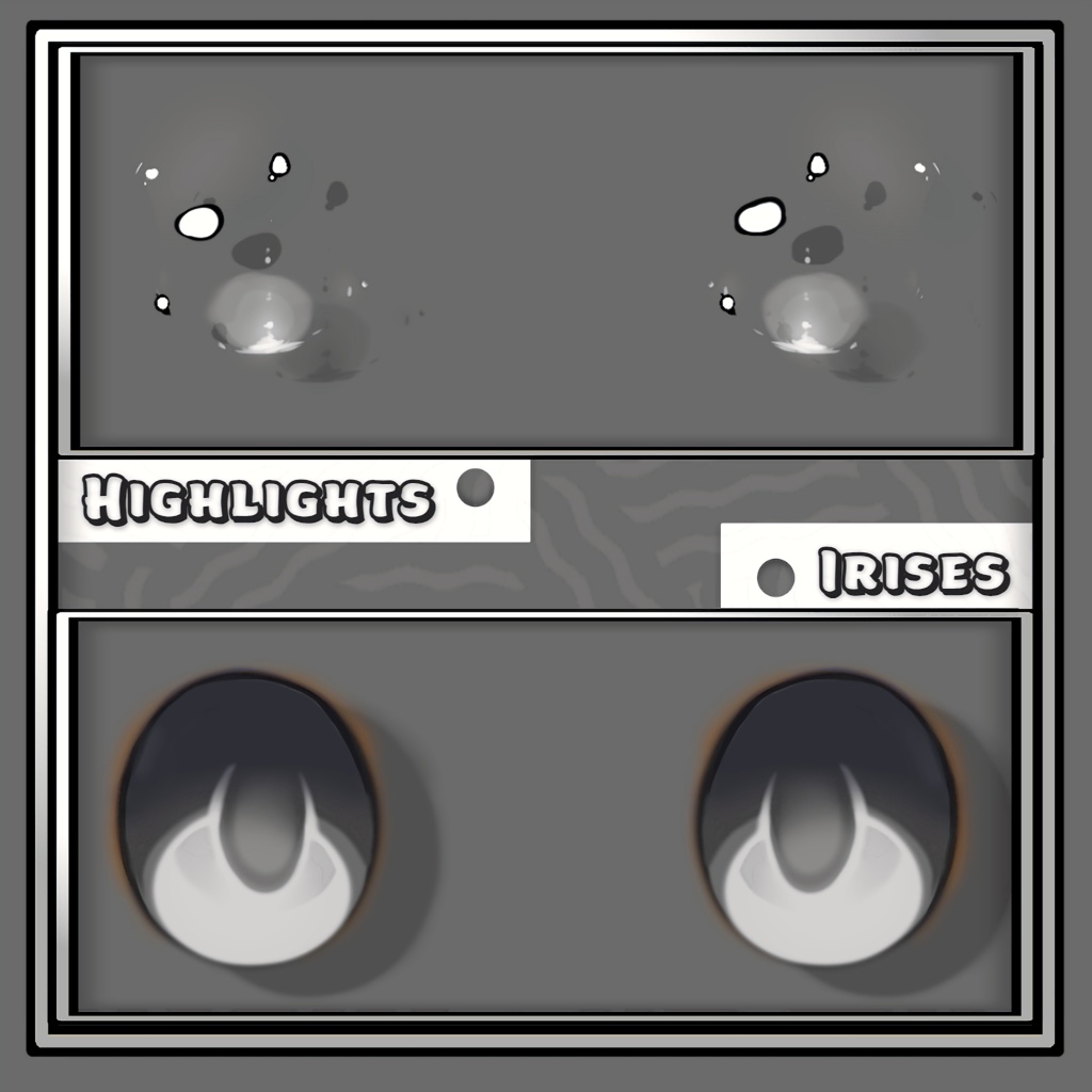 | 𝐕𝐑𝐎𝐈𝐃 | Recolorable Eyes texture #2 - Fanchski - BOOTH