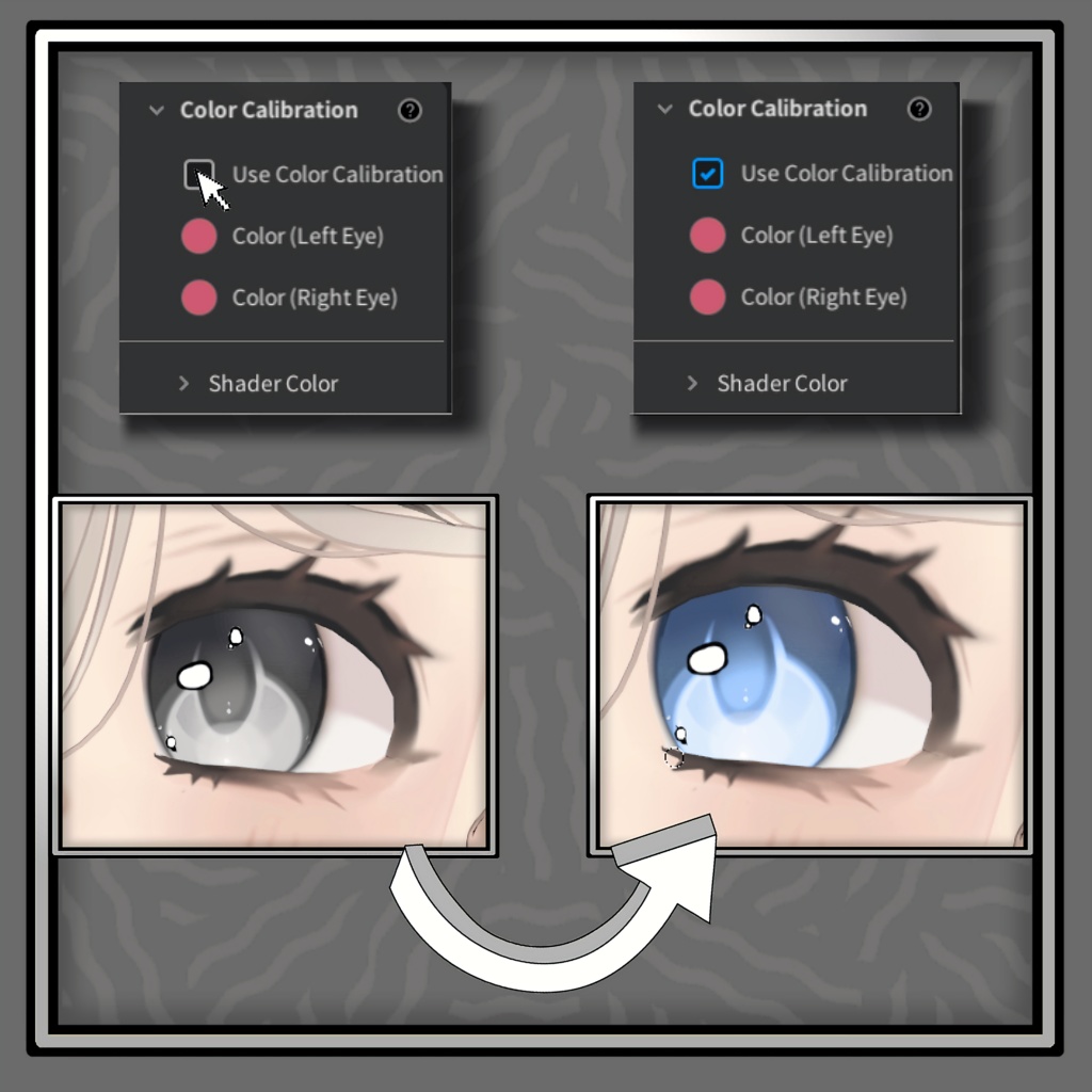 | 𝐕𝐑𝐎𝐈𝐃 | Recolorable Eyes texture #2 - Fanchski - BOOTH