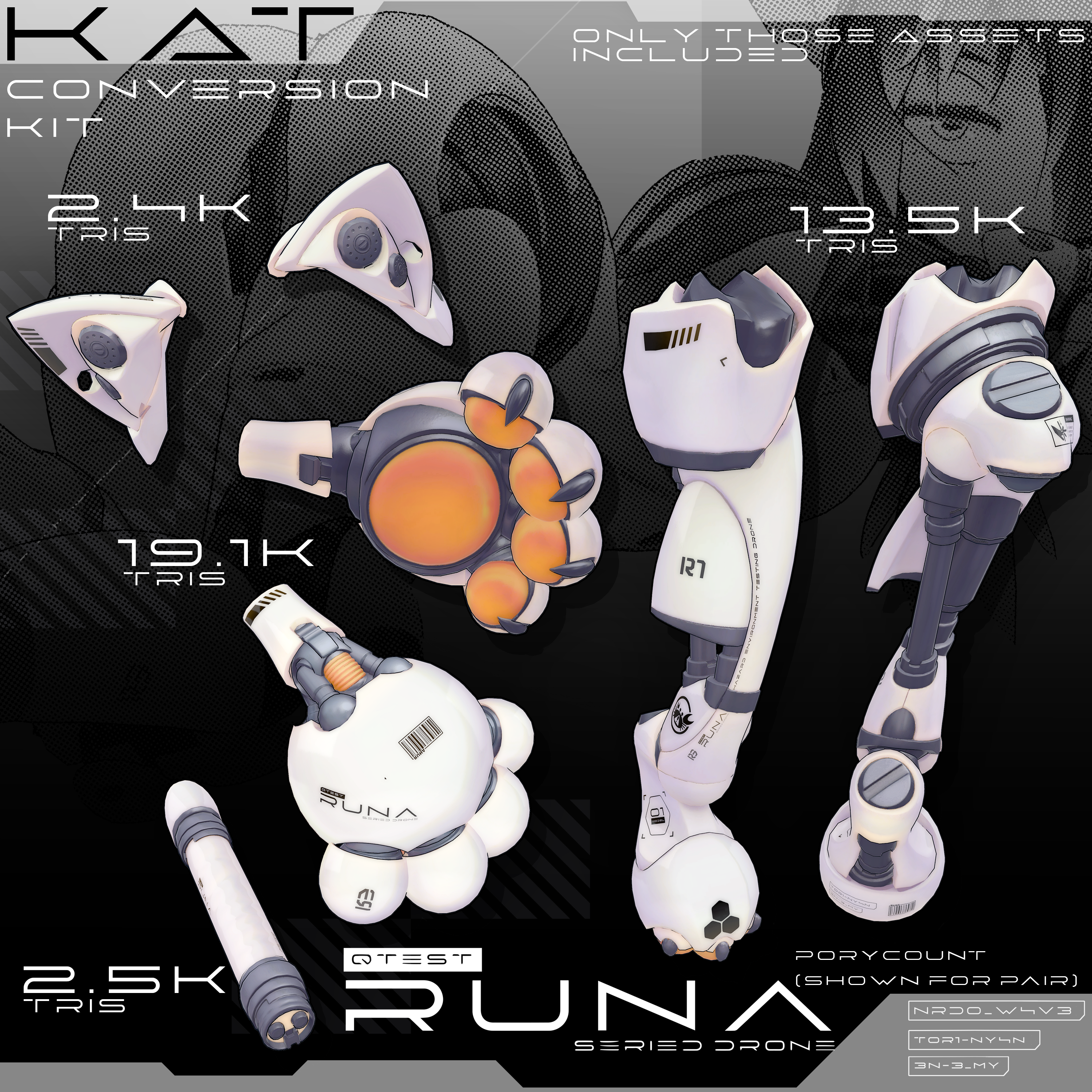 【オリジナル3Dコスチューム】RUNA KATKIT【VRC】 - とりにゃん - BOOTH