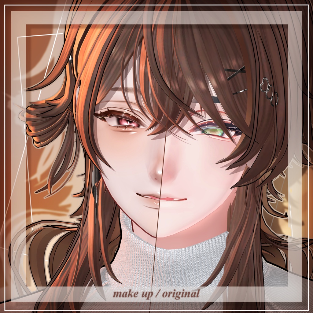 [ HANKA / 斑霞 ] Cocoa Kiss Makeup & Cocoa Drop eye texture for HANKA ...