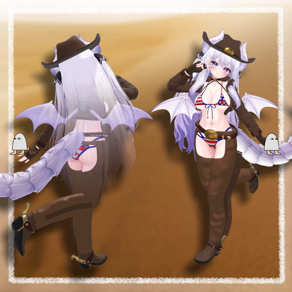 【Airi/愛莉】 Cowboy Bikini VRC - goonga - BOOTH