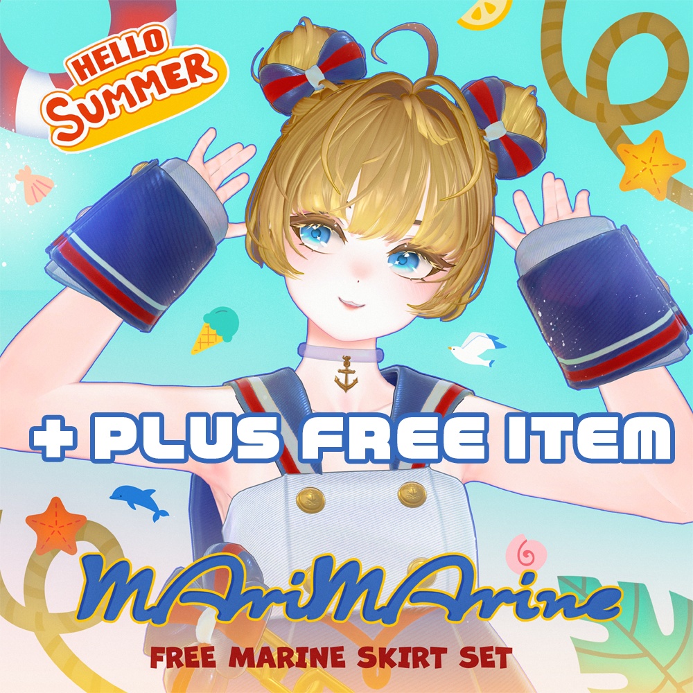 [VRCHAT] LUNA ルナ(Light.ver) / original 3D model body/ VRCHAT専用オリジナル3D ...