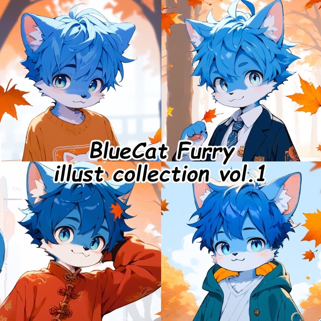 ケモイラスト集 Furry Illust Collection Vol.1 - あおねこ(ケモ) BlueCat furry - BOOTH