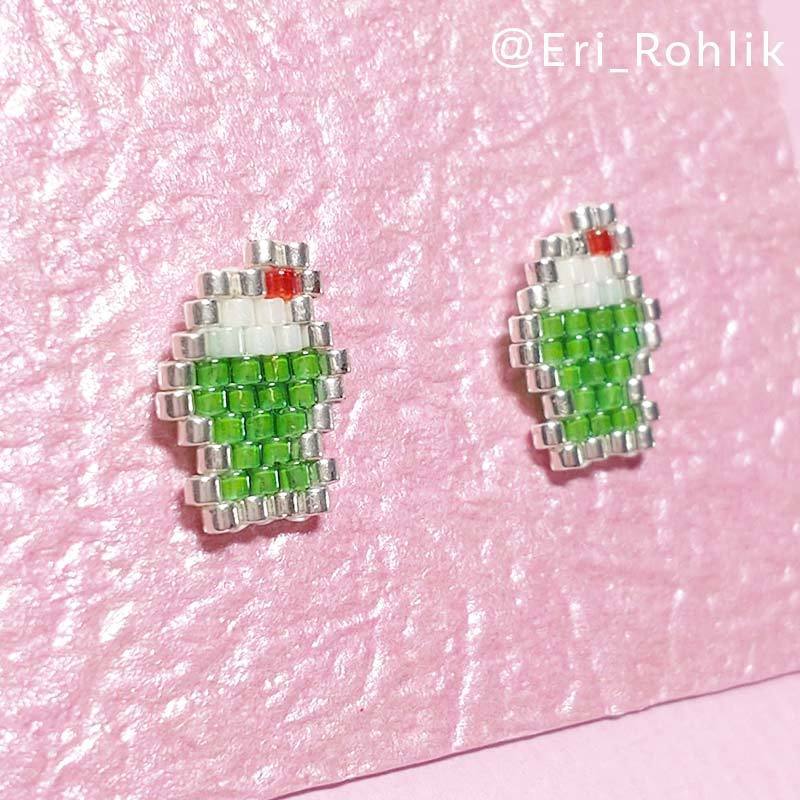 メロンソーダピアス - さわらえり - BOOTH