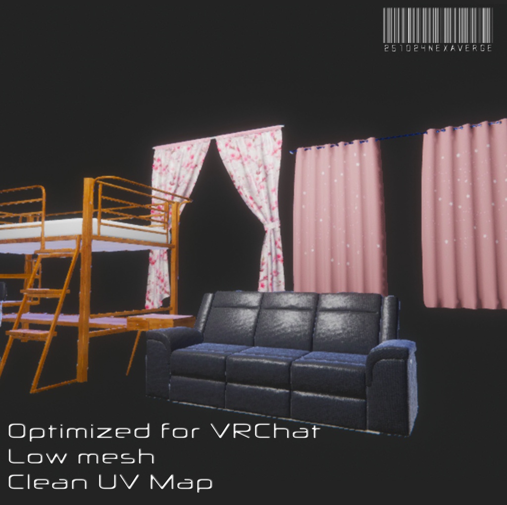 VRChat Asset Pack Vol 1 NV - nexaverge - BOOTH