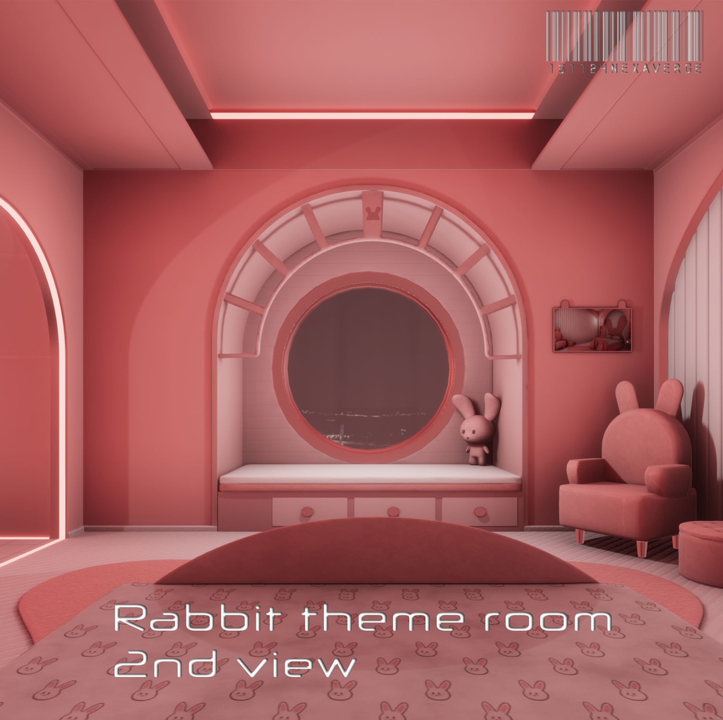 VRChat World - Rabbit Room [Unique room vol1] - nexaverge - BOOTH