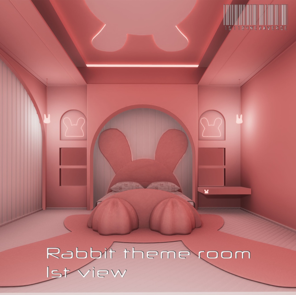 VRChat World - Rabbit Room [Unique room vol1] - nexaverge - BOOTH
