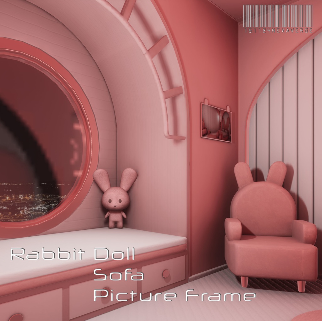 VRChat World - Rabbit Room [Unique room vol1] - nexaverge - BOOTH