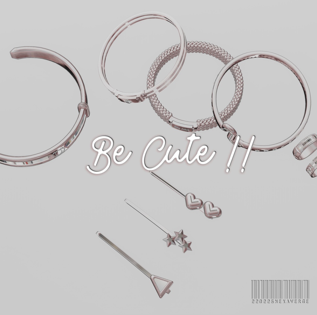VRChat - NV Accessory Bracelet,Choker,Ring,Hairpin Vol 1 - nexaverge ...