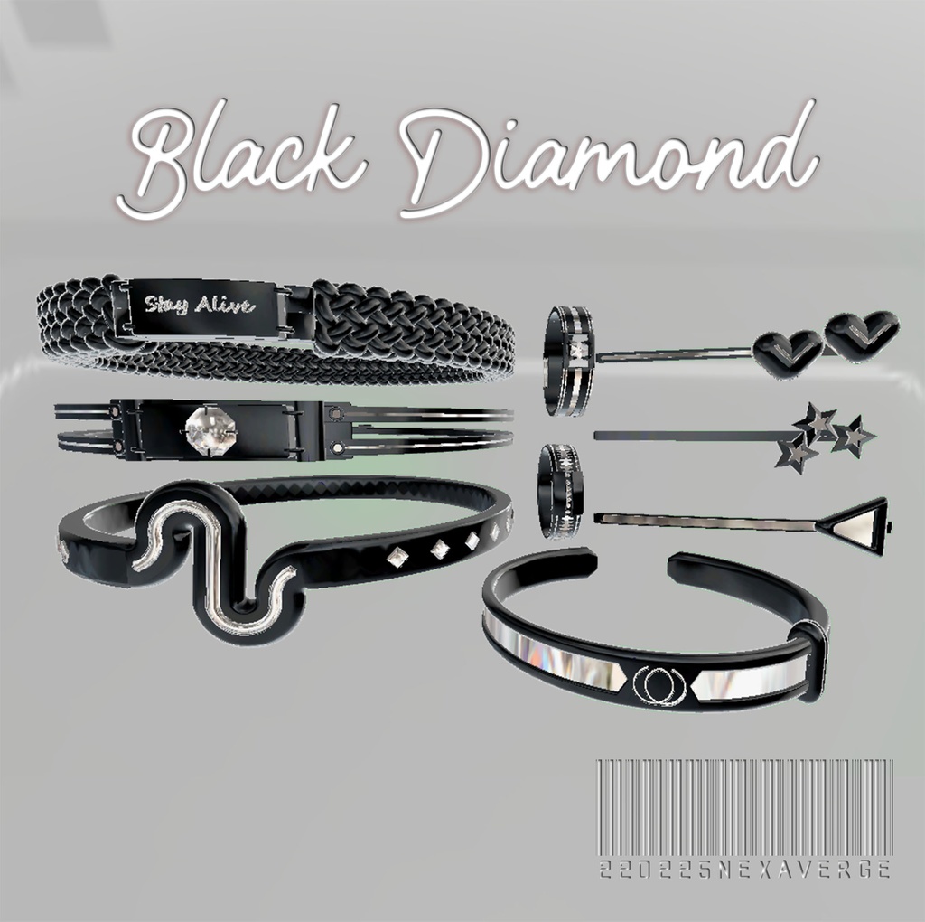 VRChat - NV Accessory Bracelet,Choker,Ring,Hairpin Vol 1 - nexaverge ...