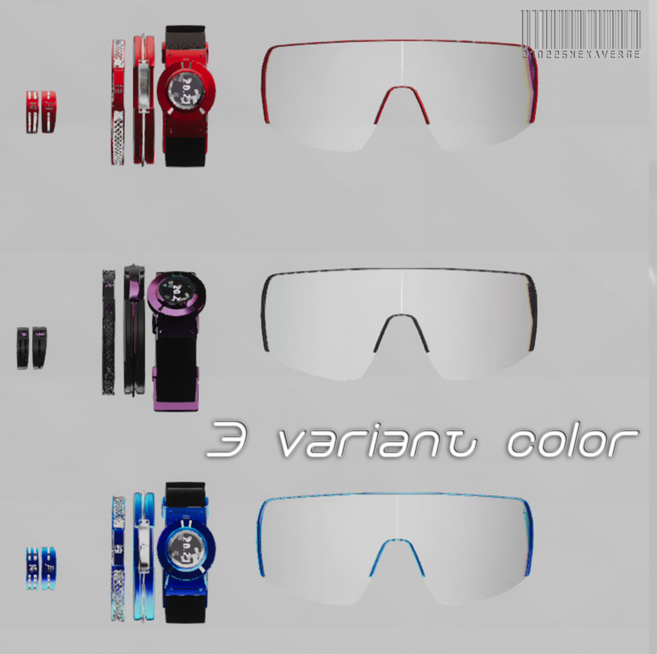 VRChat - NV Accessory Bracelet,Ring,Watch,Eyeglasses Vol 2 - nexaverge - BOOTH