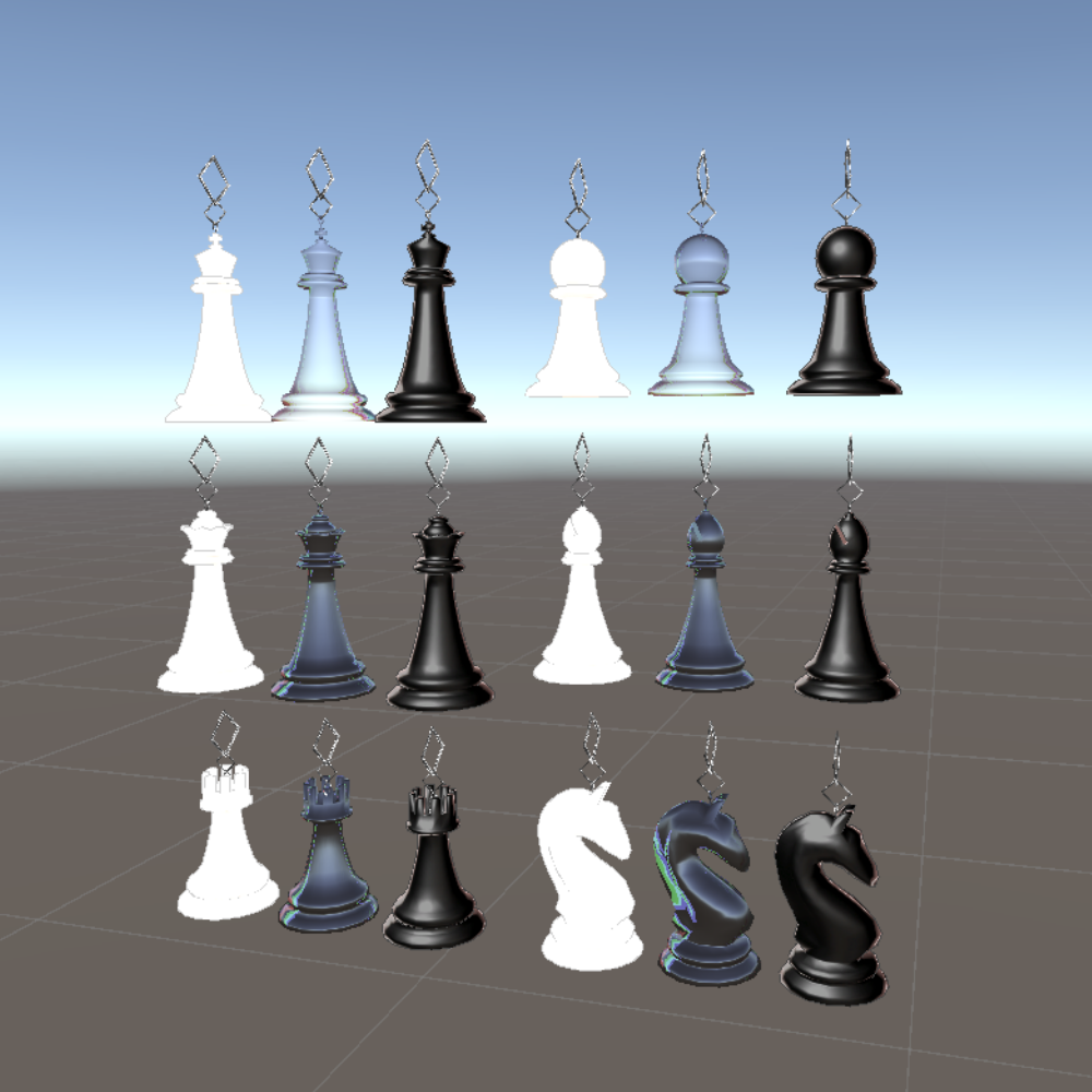 【VRC想定】MA対応_Chess earring - なるのワークショップ - BOOTH