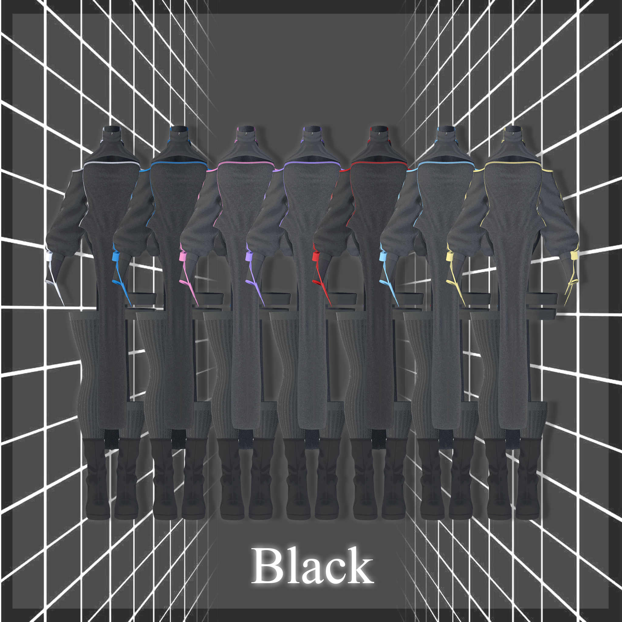 【25アバター対応】 Midnight_Silhouette [VRChat] - TeamKill - BOOTH
