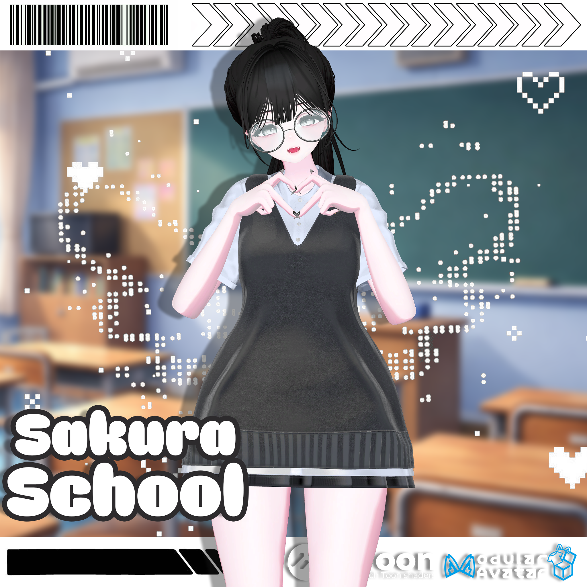 【24アバター対応】 open sale!! Sakura School [VRChat] - TeamKill - BOOTH