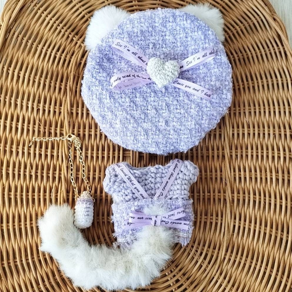 11cm♡子猫ちゃん4点セット♡ラベンダー♡ - Haru Laboratory♡ - BOOTH