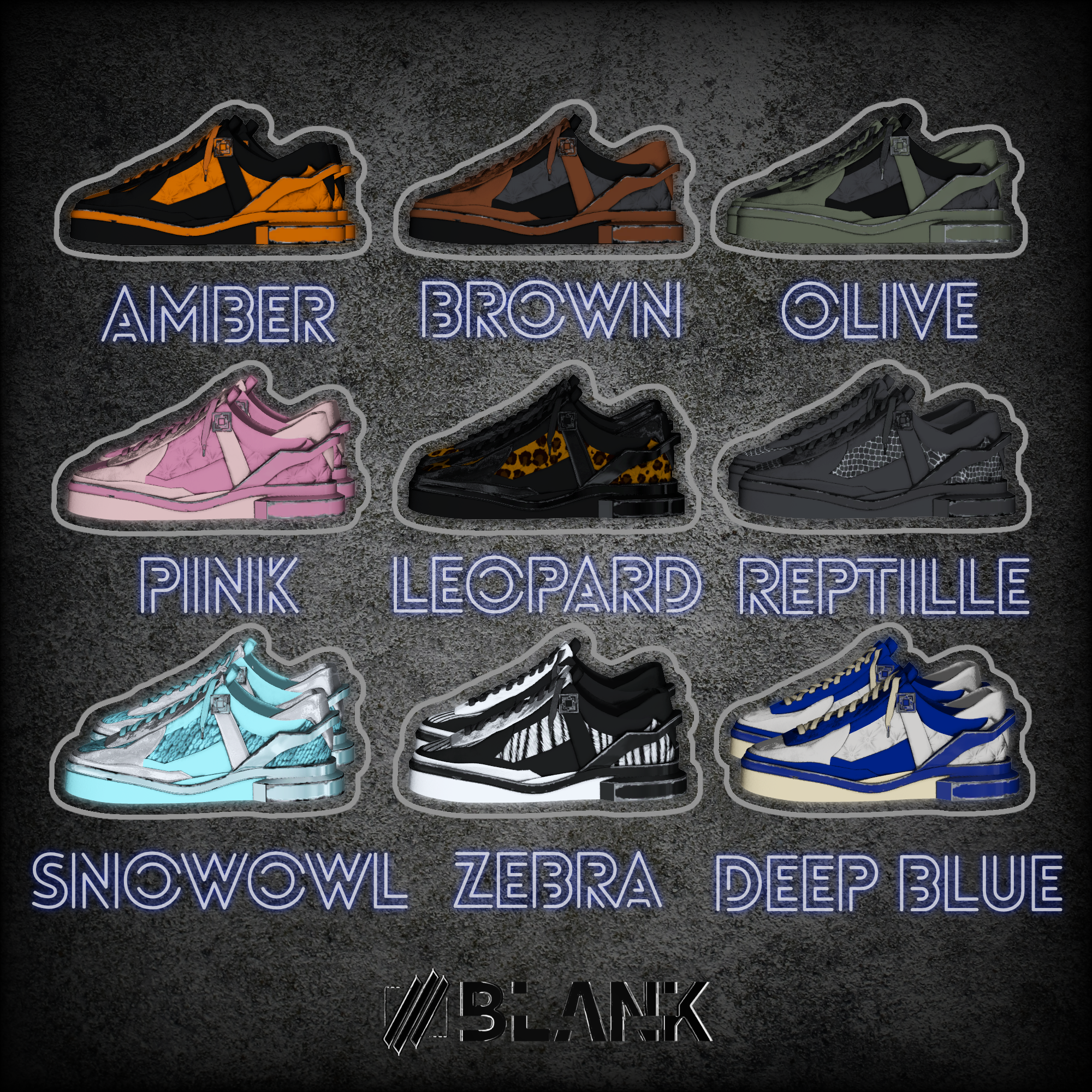BLANK-BLAKTION スニーカー カラーパック【Gen2】#fillinthe_BLANK_ - BLANK - BOOTH