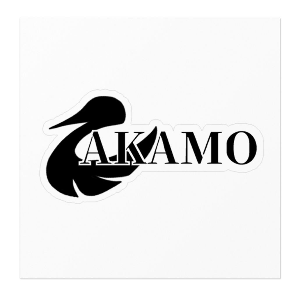 『AKAMO』ブランドロゴステッカー - 赤鴨さき - BOOTH