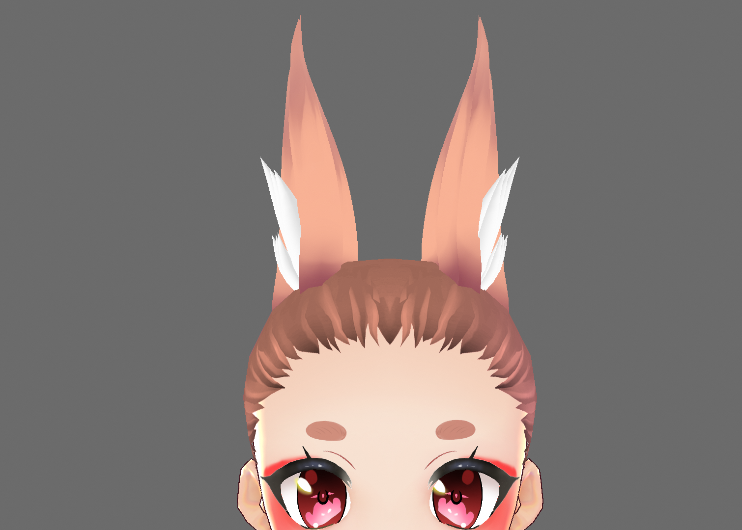 《VRoid》'Fox Ears' Hair Preset ヘアプリセット 'キツネの耳' - murasakimoon - BOOTH