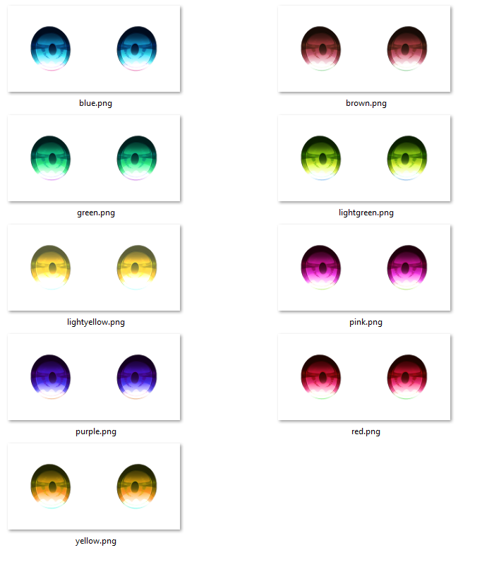 《VRoid》Eye texture 瞳/用瞳テクスチャ - murasakimoon - BOOTH