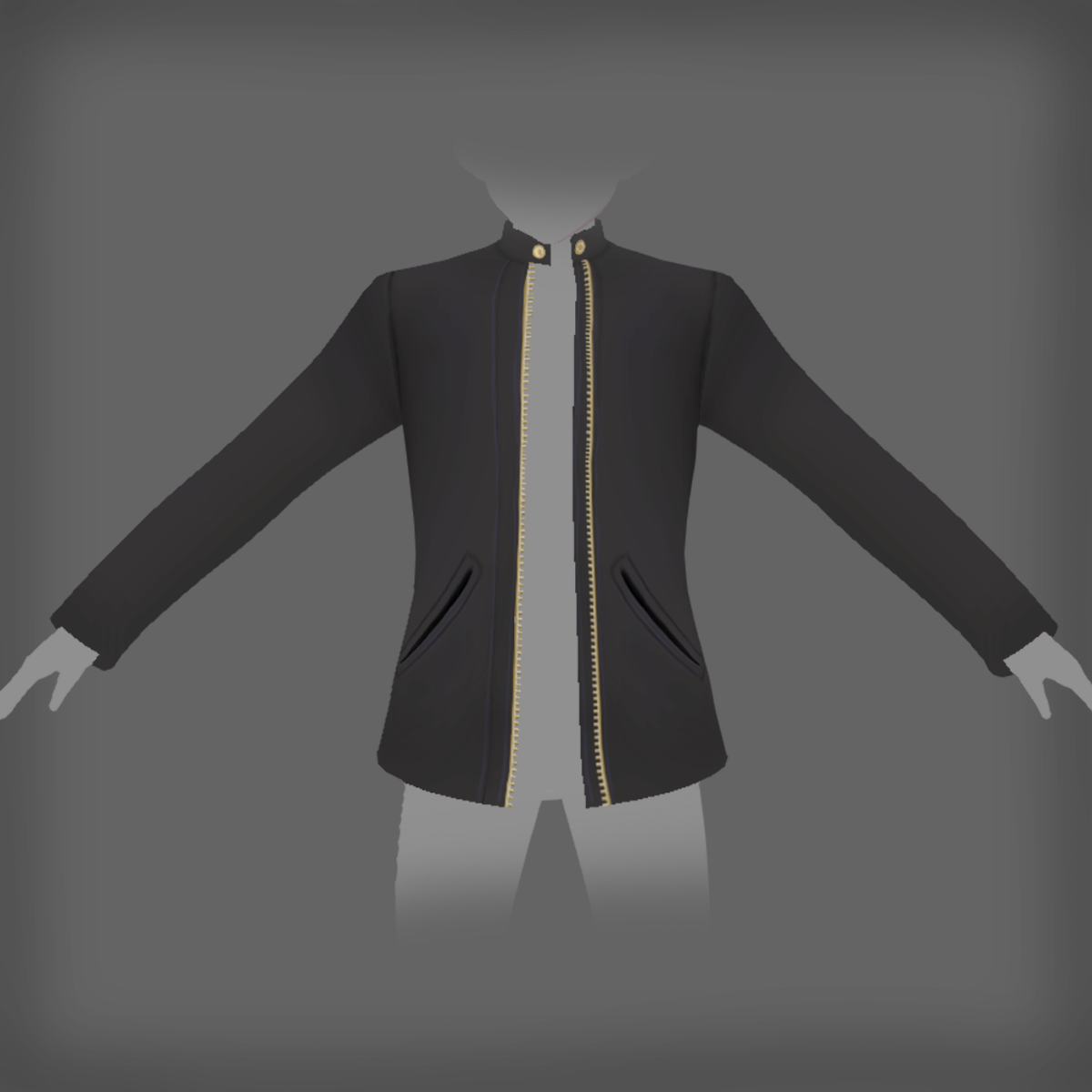 High Collar Jacket [Vroid] - virtual-ciel - BOOTH